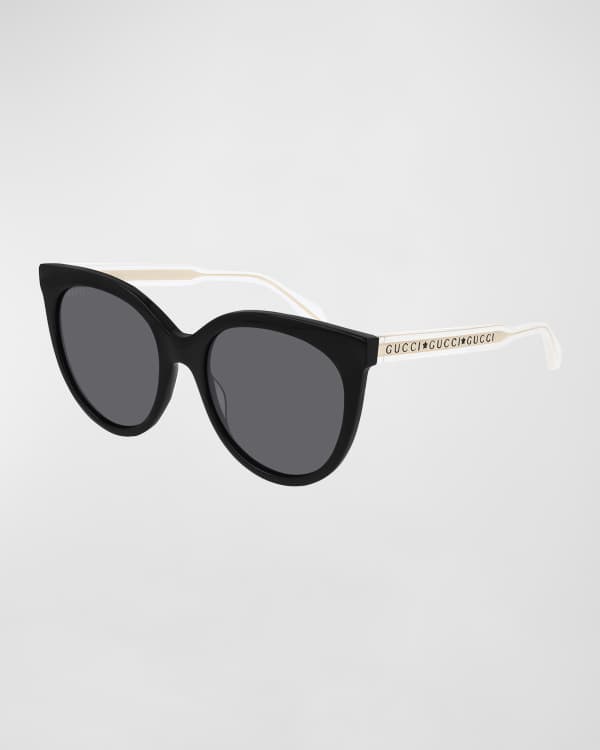 Gucci Star Stud Crystal Acetate Cat-Eye Sunglasses | Neiman Marcus