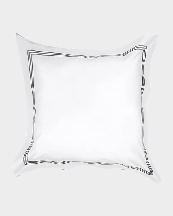 Fino Lino Linen & Lace Shimmer European Sham | Neiman Marcus