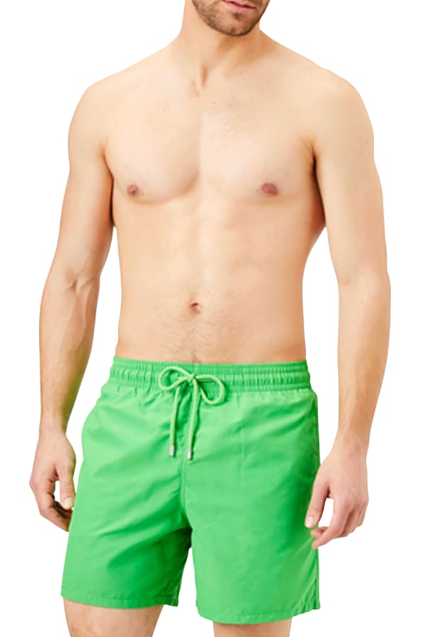 Bugatchi Men's Solid Designer Swim Trunks | Neiman Marcus