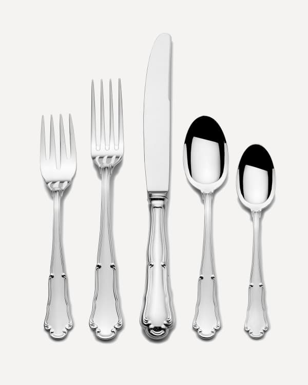 Ricci Silversmith 5-Piece Ascot Gold Flatware Set | Neiman Marcus