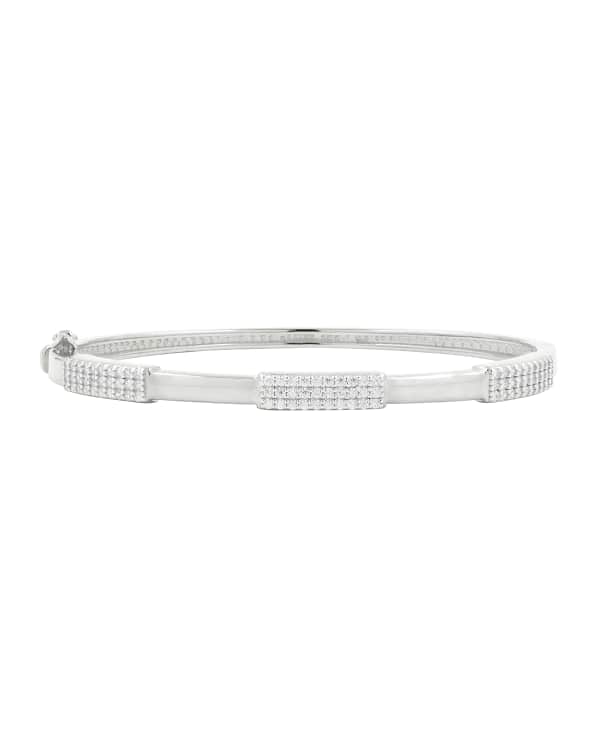 Freida Rothman Signature Thin Pave Hinge Bangle | Neiman Marcus