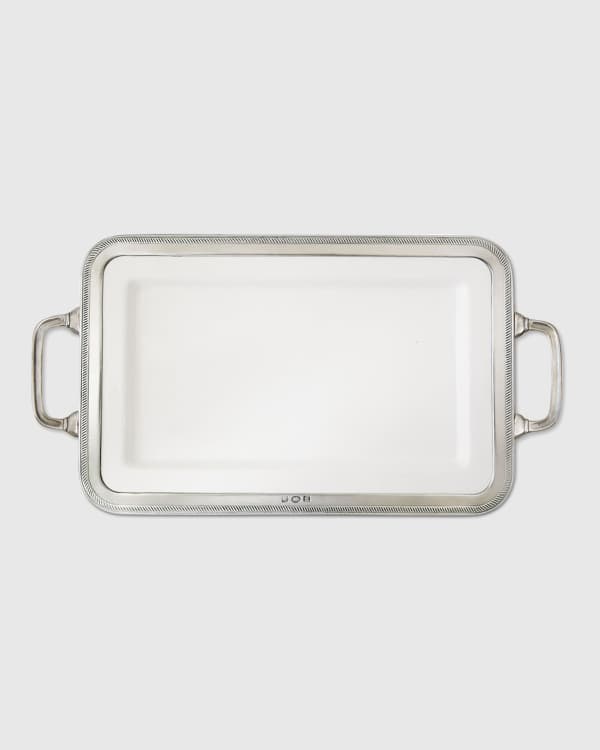 Match Gianna Rectangular Medium Platter with Handles | Neiman Marcus