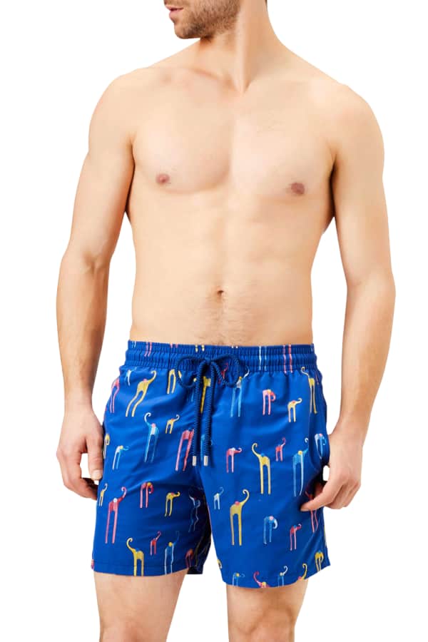 Vilebrequin Mens Moorea Coral 26 Turtle Swim Trunks Neiman Marcus