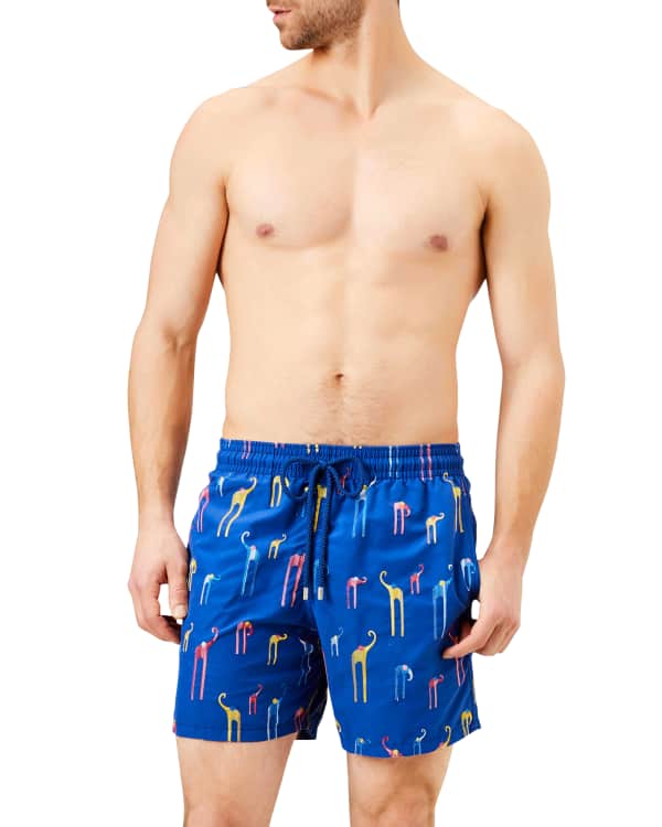 Bugatchi Men's Solid Designer Swim Trunks | Neiman Marcus