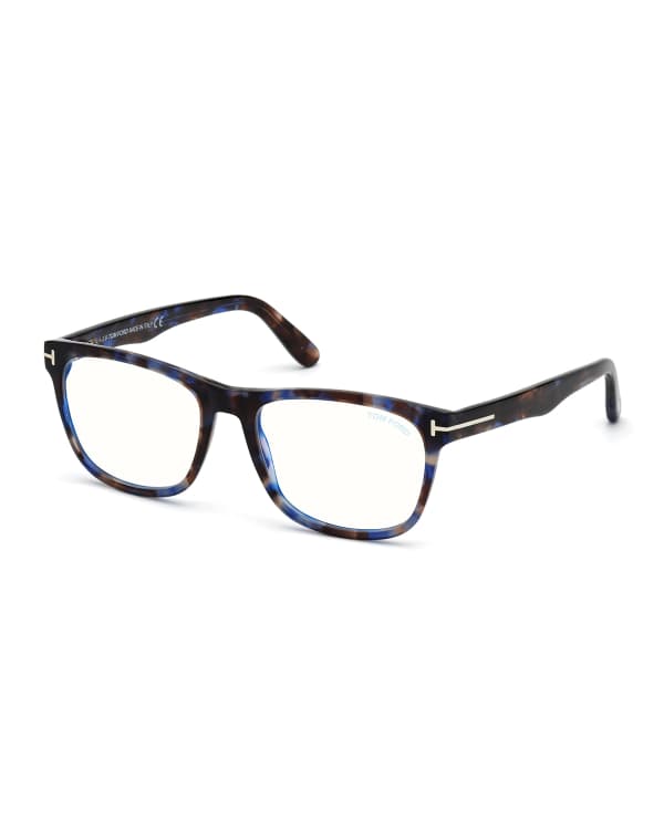 TOM FORD Blue Block Acetate Optical Frames | Neiman Marcus