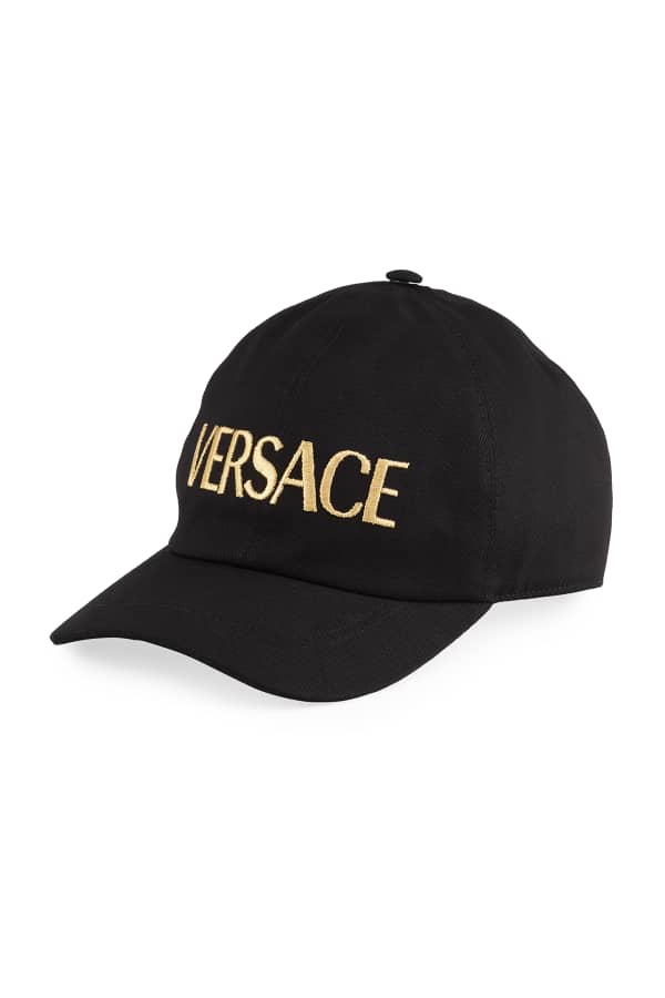 Versace Men's Medusa Head/Greek Key Logo Baseball Cap | Neiman Marcus