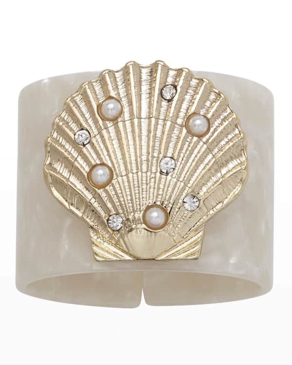 Joanna Buchanan Painted Shell Napkin Rings, Set of 2 | Neiman Marcus