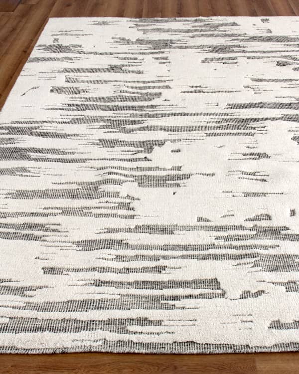 Lili Alessandra Jolie Gray Blue Rug, 9' x 12' | Neiman Marcus