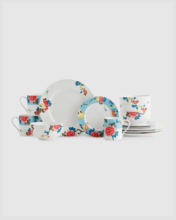 Spode Magnolia Haze 16-Piece Dinnerware Set | Neiman Marcus