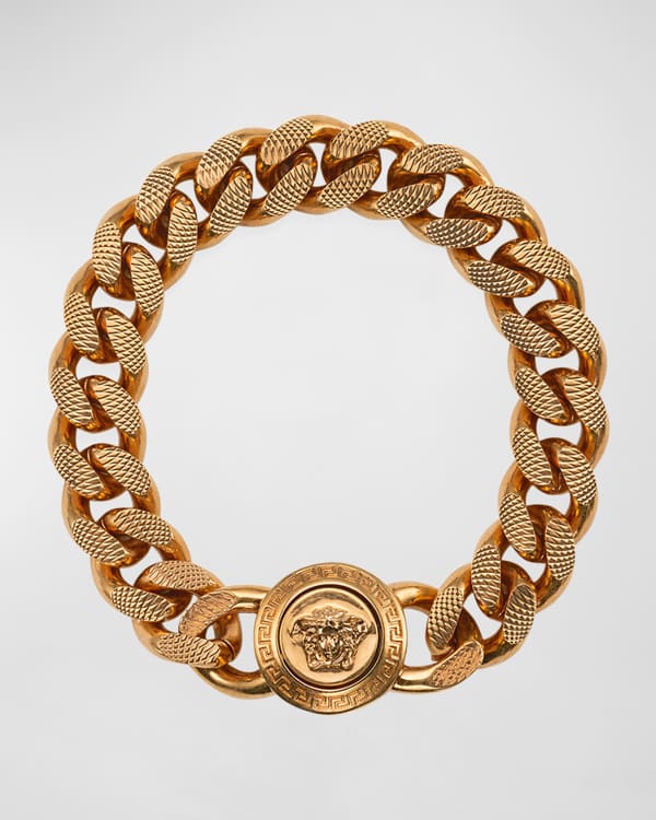Versace Men's Greca Chain Bracelet | Neiman Marcus