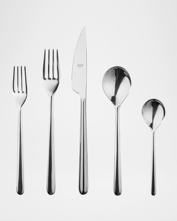 Nambe Bend 45-Piece Flatware Set | Neiman Marcus