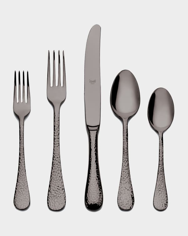 Cambridge Silversmiths 20-Piece Granger Hammered Flatware Set | Neiman ...