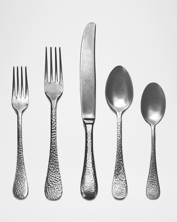 Cambridge Silversmiths Dark Bamboo-Style 20-Piece Flatware Set, Service ...