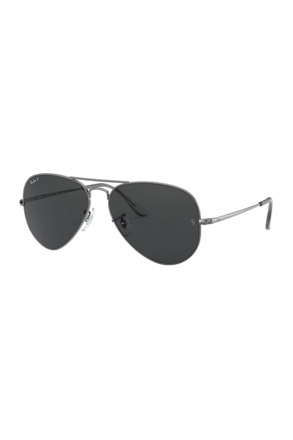Prada Men's 52WS Polarized Steel Aviator Sunglasses | Neiman Marcus