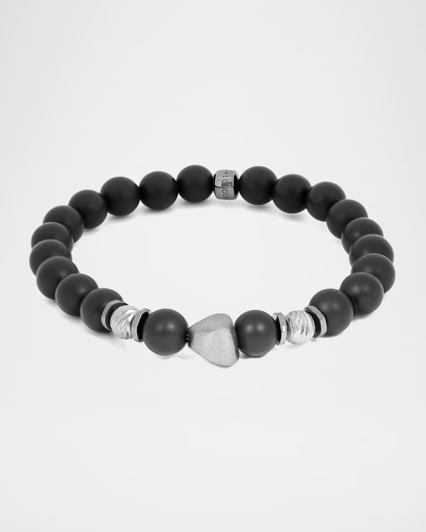 Tateossian Men's Matte Sterling Silver Chain Bracelet | Neiman Marcus