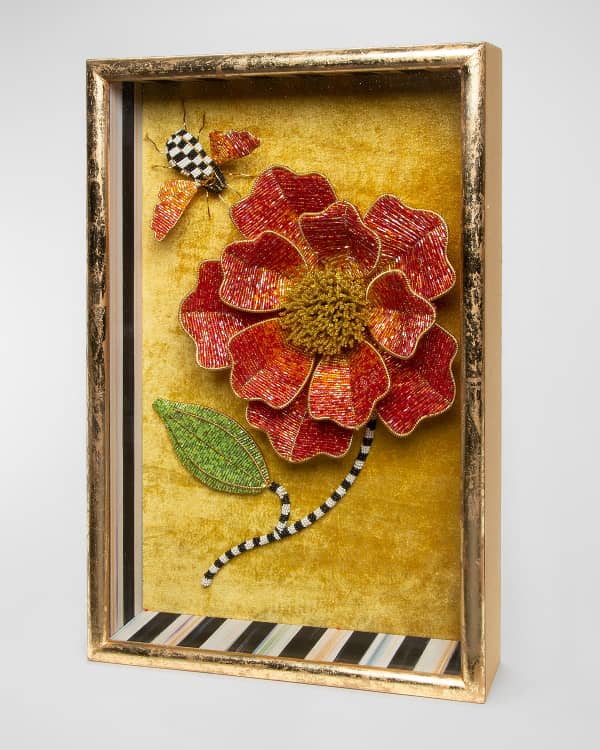 MacKenzie-Childs Beaded Tulip Shadow Box | Neiman Marcus