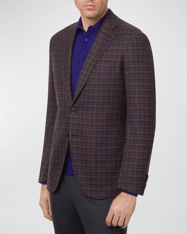 Stefano Ricci Men's Gingham Check Sport Coat | Neiman Marcus