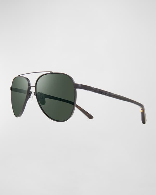 Revo x Jeep Men's Metro Metal Aviator Sunglasses | Neiman Marcus