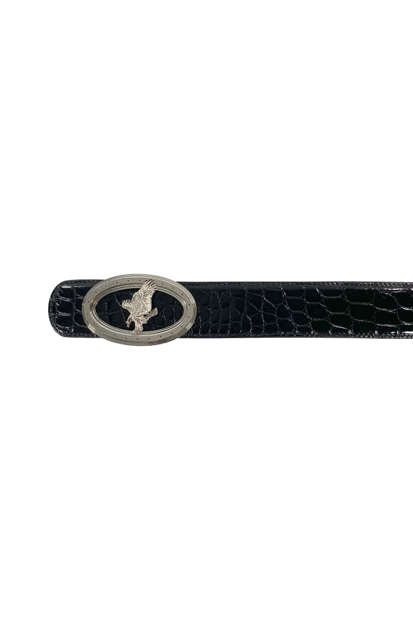 Stefano Ricci Men's Signature Eagle Crocodile Leather Belt | Neiman Marcus