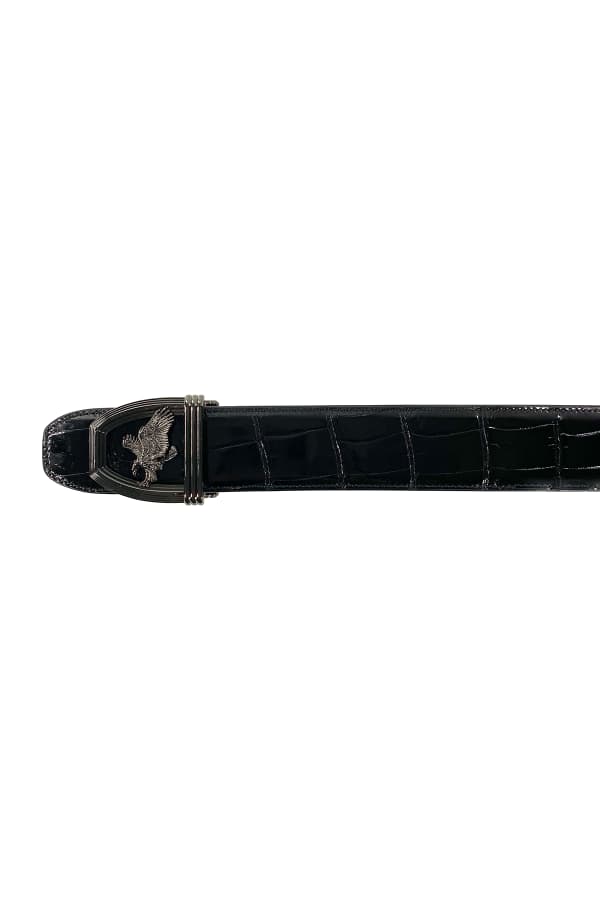 Stefano Ricci Men's Signature Eagle Crocodile Leather Belt | Neiman Marcus