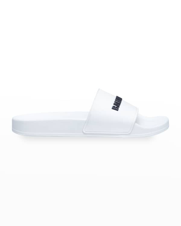 Off-White Arrow Metallic Pool Slide Sandals | Neiman Marcus