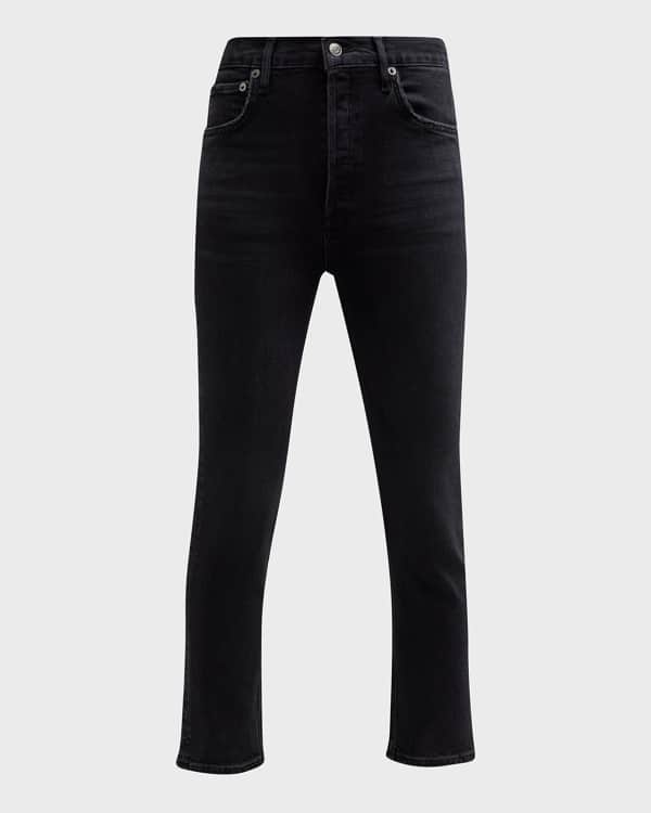 Veronica Beard Blake Classic High-Rise Straight Jeans | Neiman Marcus