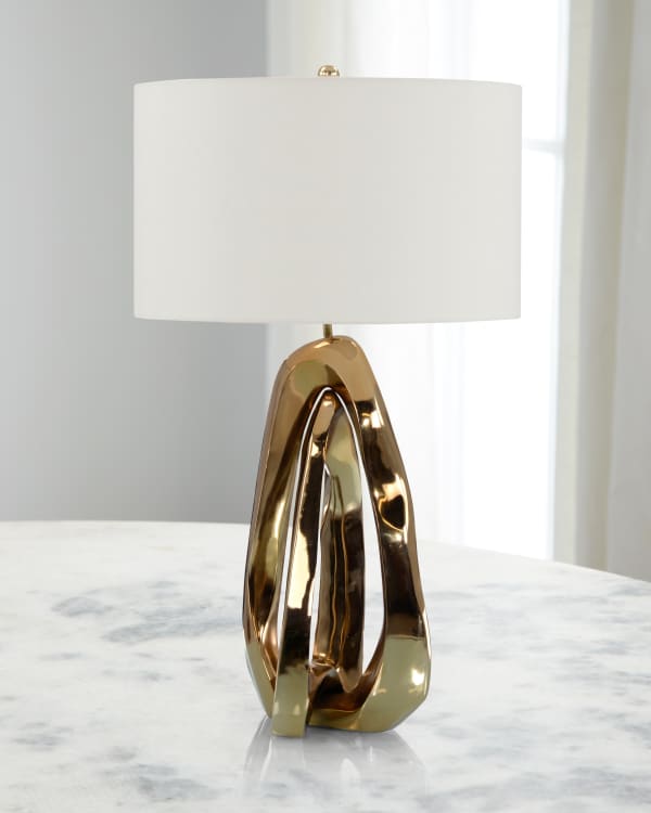 John-Richard Collection Swirls of Ribbons Table Lamp | Neiman Marcus