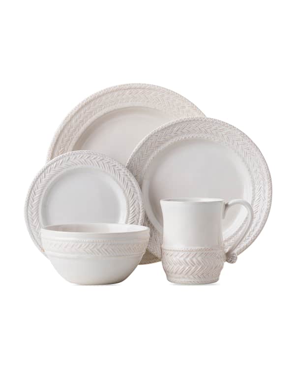 Juliska 5-Piece Bilbao White Truffle Dinnerware Place Setting | Neiman ...