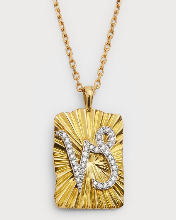 David Webb Diamond Aries Pendant Necklace | Neiman Marcus