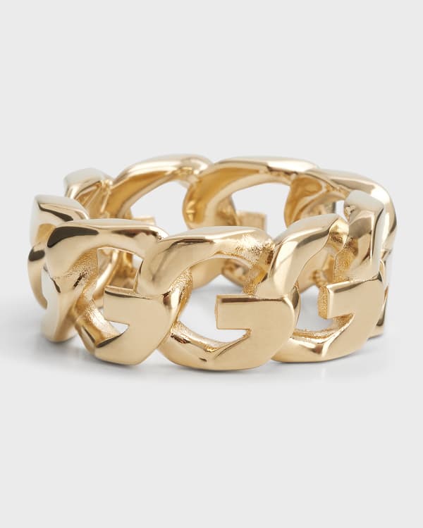 Versace Men's Greca Chain Link Ring | Neiman Marcus