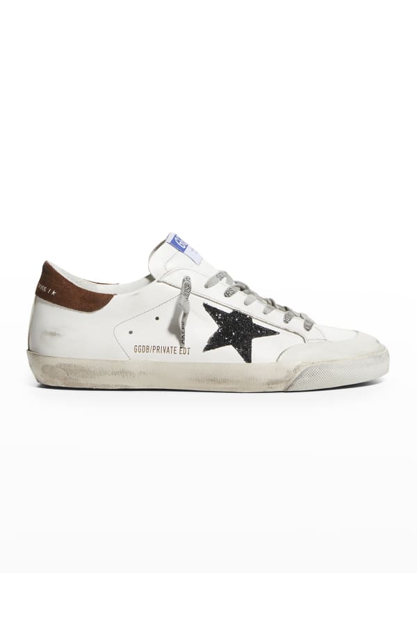 Golden Goose Men's Metallic Leather Suede Low-Top Sneakers | Neiman Marcus