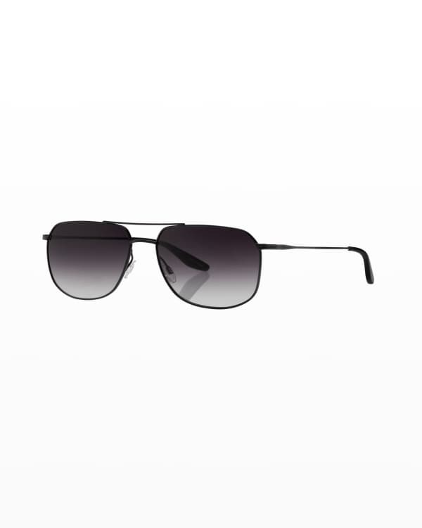 Barton Perreira Men's Metis Metal Octagonal Sunglasses - Gradient Mirror | Neiman Marcus