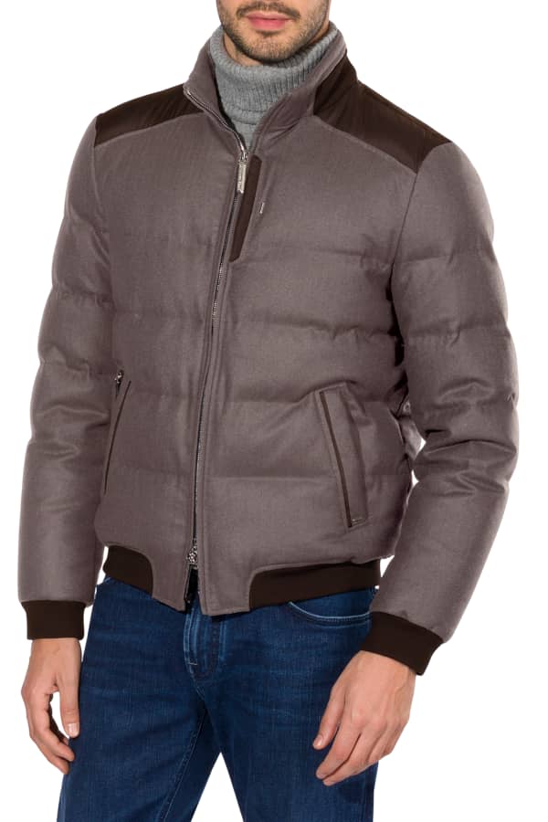Stefano Ricci Men's Leather Blouson Jacket | Neiman Marcus