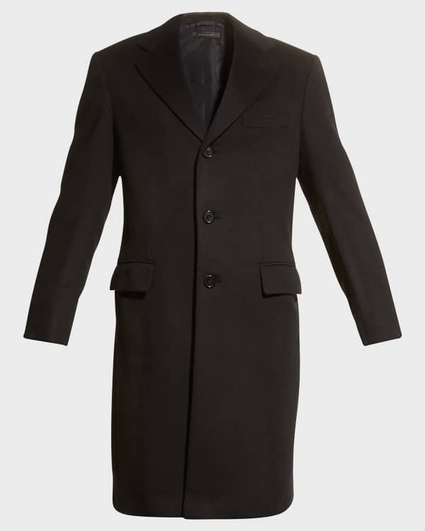 Norwegian Wool Men's Cashmere Down Topcoat | Neiman Marcus