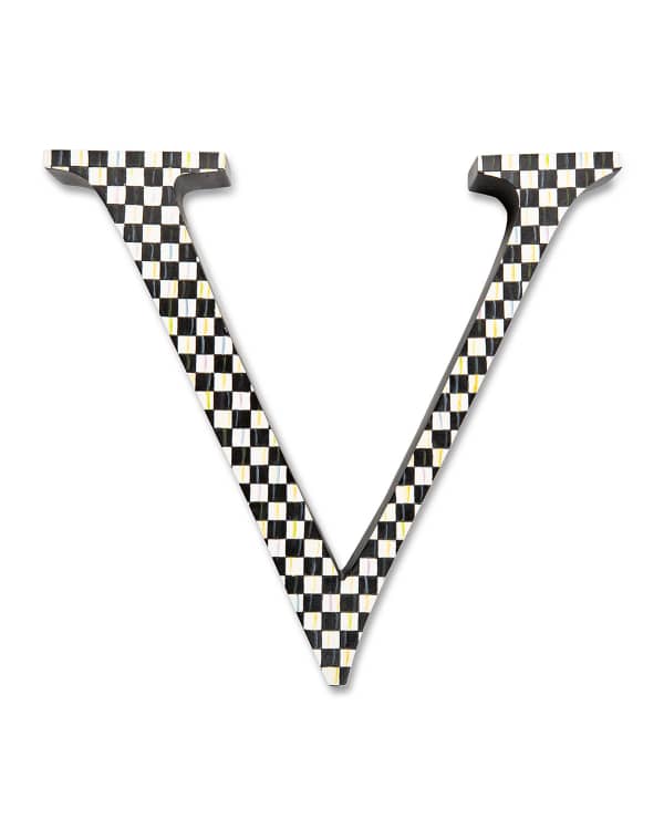 MacKenzie-Childs Courtly Check Letter - M | Neiman Marcus