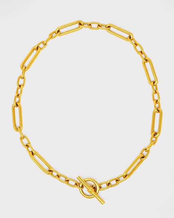Dina Mackney Modern Smooth Icon Chain Link Necklace | Neiman Marcus