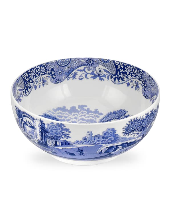 Spode Blue Italian Footed Bowl | Neiman Marcus