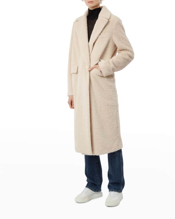 Fabulous Furs Faux-Fur Shawl-Collar Full-Length Coat | Neiman Marcus