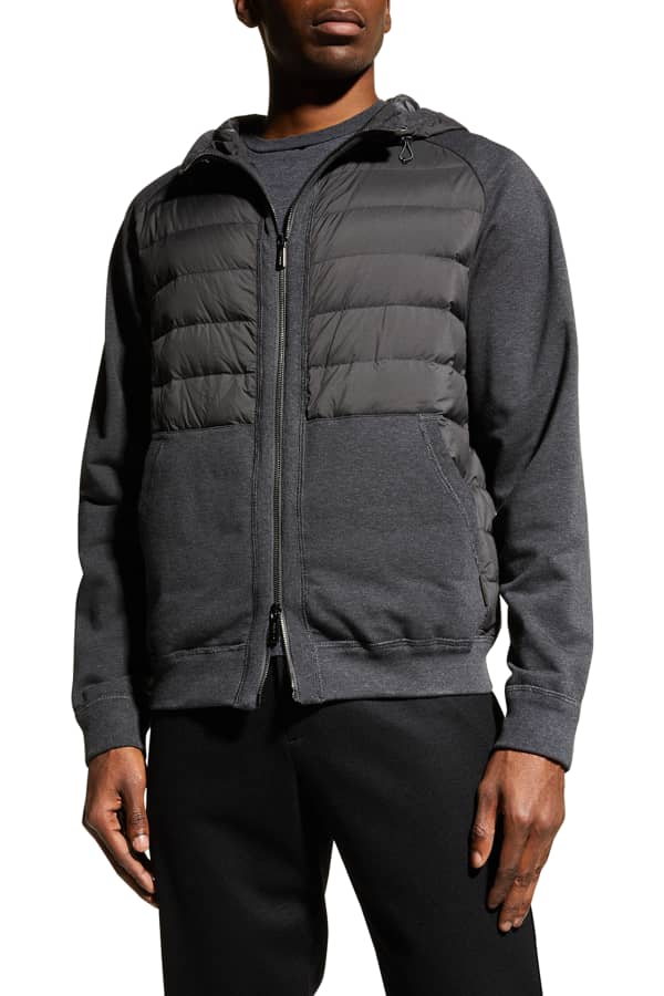 Canada Goose Men's Hybridge Knit Zip-Front Jacket | Neiman Marcus