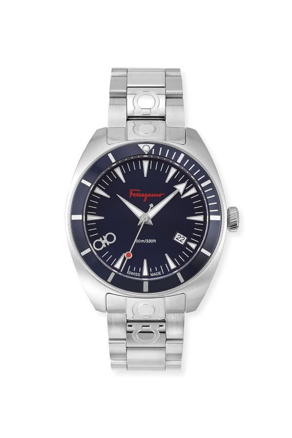 Salvatore Ferragamo Men's Slim Gent 40mm Stainless Steel Watch | Neiman ...
