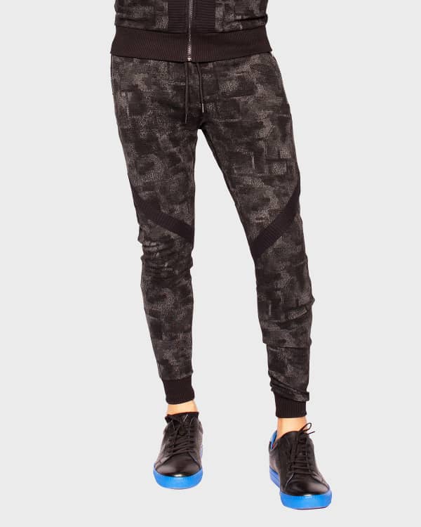 Sol Angeles Men's Heathered Colorblock Jogger Pants | Neiman Marcus
