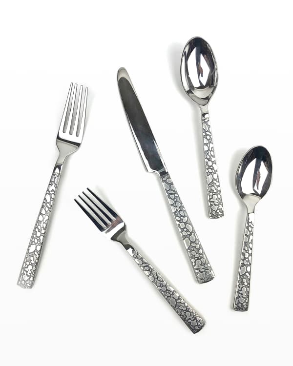 Yamazaki Tableware 5-Piece Cache Stainless Steel Flatware Place Setting ...