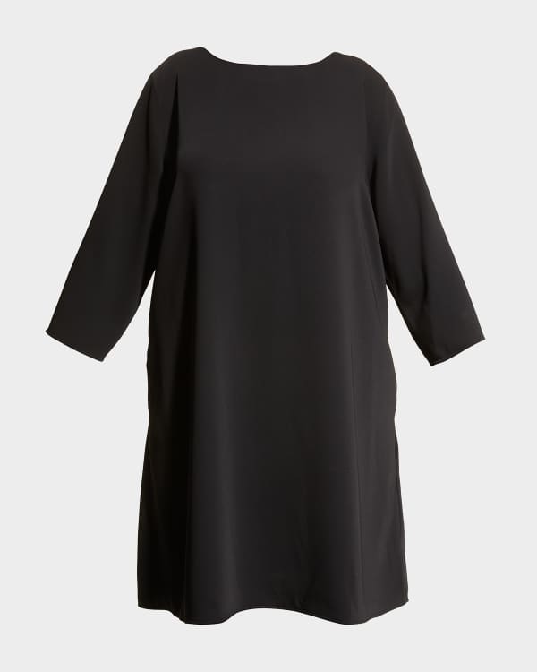 MICHAEL Michael Kors Plus Size Ruffle-Hem Denim Wrap Dress | Neiman Marcus