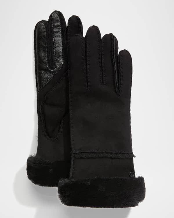 ugg logo gloves