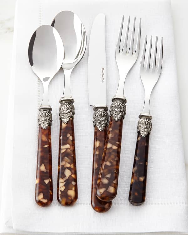 Neiman Marcus 20-Piece Filet Pewter Flatware Service | Neiman Marcus