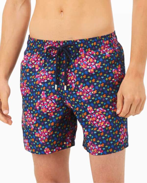 Vilebrequin Mens Moorea Solid Swim Trunks Neiman Marcus
