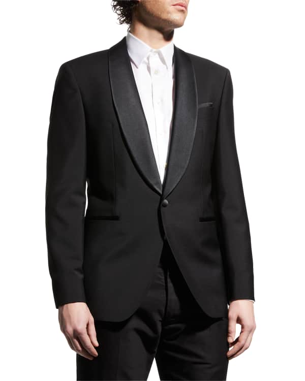 Versace Men's Greca Monogram Tuxedo Jacket | Neiman Marcus