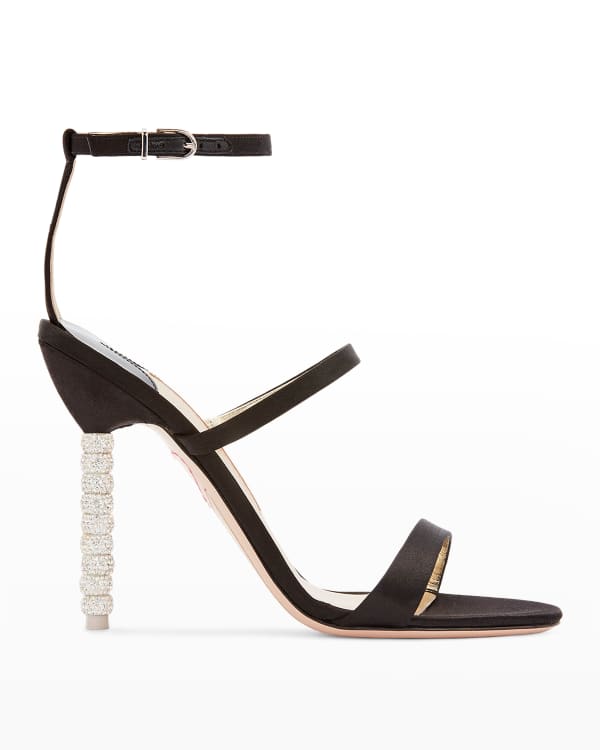 Sophia Webster Rosalind Crystal Sphere-Heel Glitter Sandals | Neiman Marcus