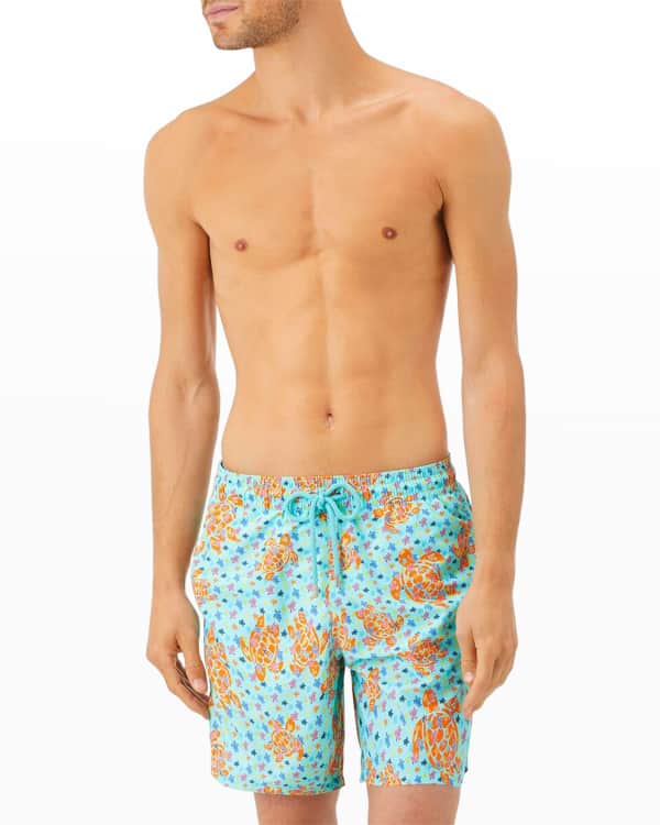 Vilebrequin Men's Underwater Turtles Print Swim Trunks | Neiman Marcus