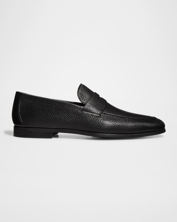 Magnanni Men's Vincente Lizard Penny Loafers | Neiman Marcus